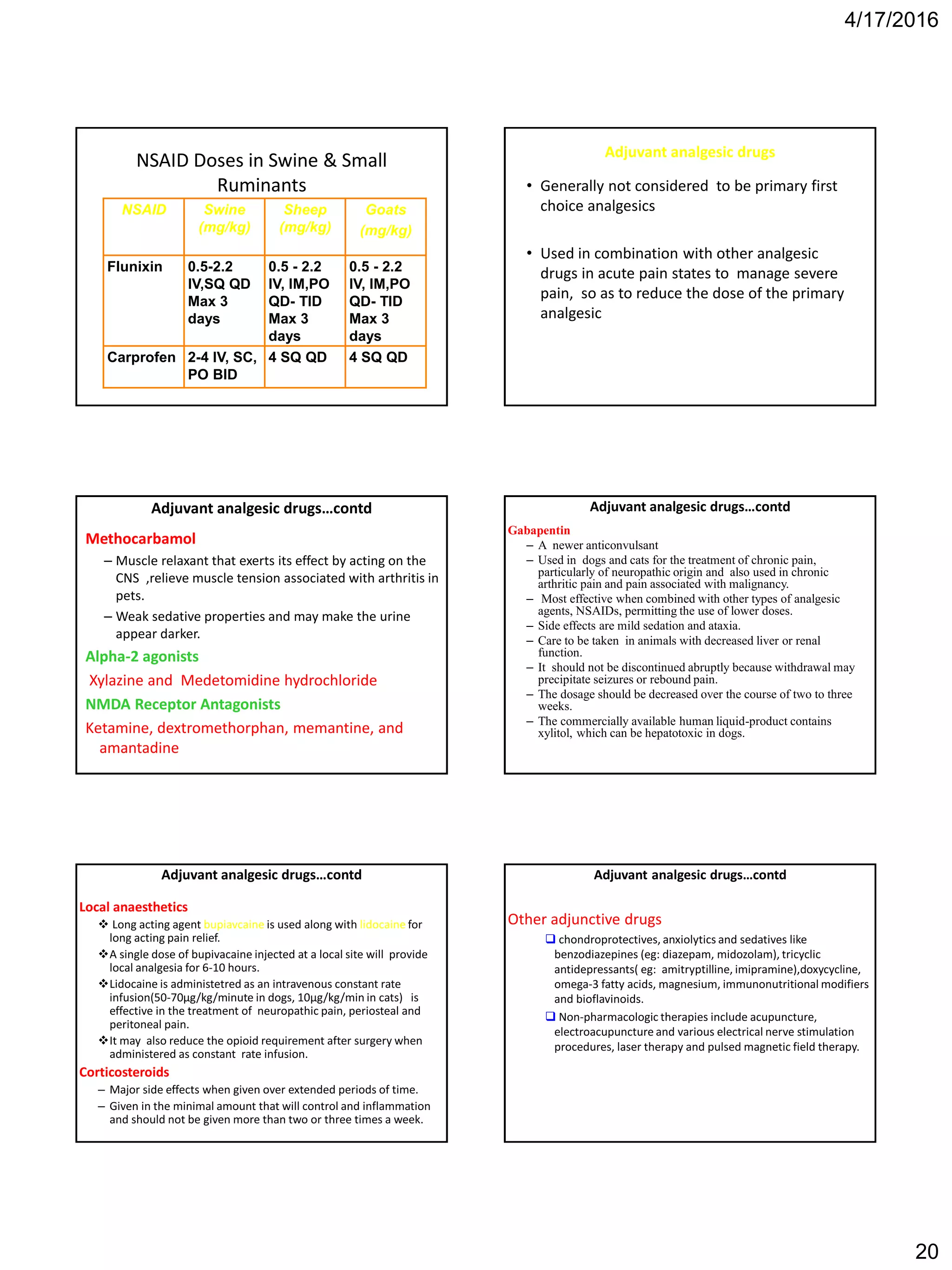 Nsaids veterinary pharmacology | PDF