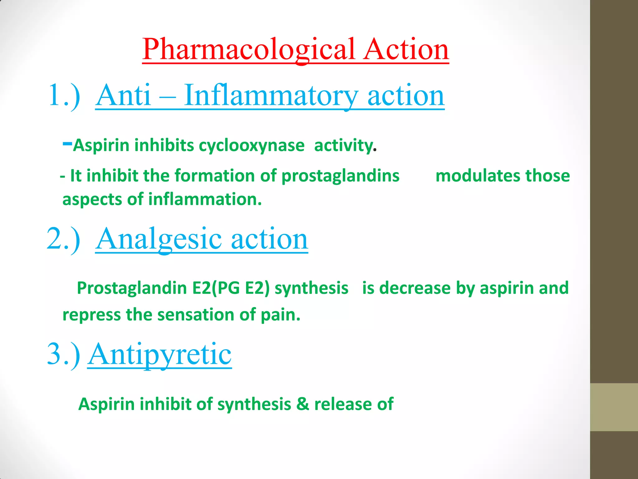 NON STEROIDAL ANTI INFLAMMTORY DRUGS ( NSAID'S) | PDF