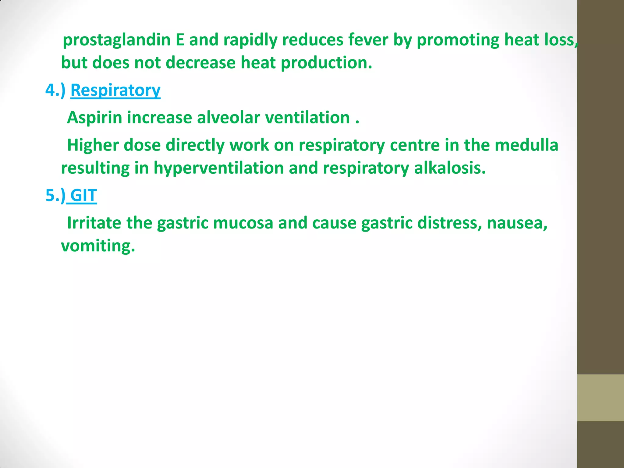 NON STEROIDAL ANTI INFLAMMTORY DRUGS ( NSAID'S) | PDF