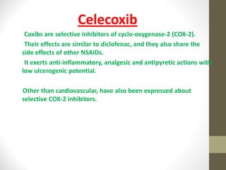 NON STEROIDAL ANTI INFLAMMTORY DRUGS ( NSAID'S) | PDF