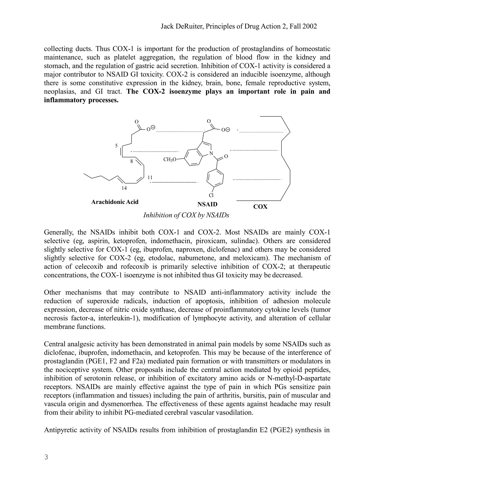 Non-steroidal anti-inflammatory drugs (NSAIDs) Pharmacology review | PPTX