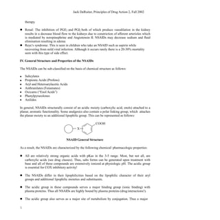 Non-steroidal anti-inflammatory drugs (NSAIDs) Pharmacology review | PPTX