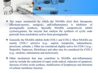 Non Steroidal Anti-inflammatory Drugs | PDF