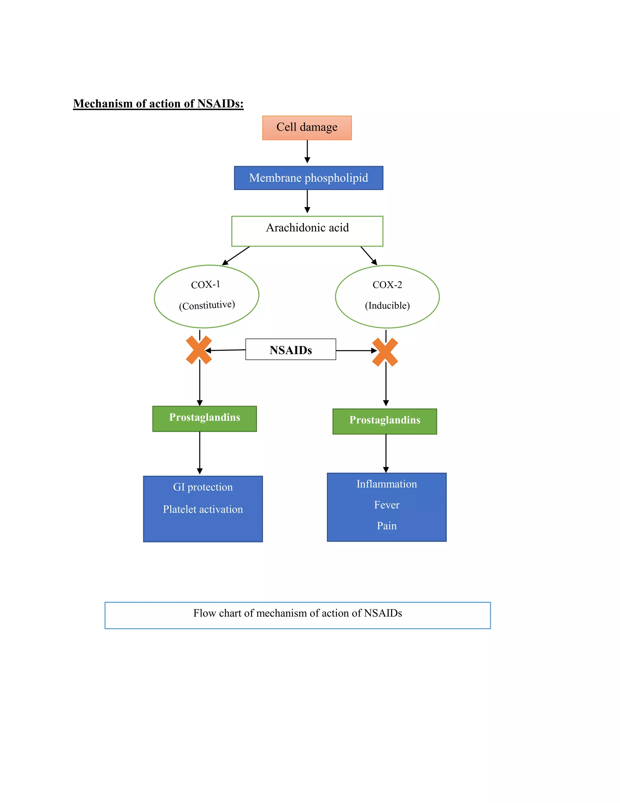 NSAIDs classification & mechanism of action | PDF
