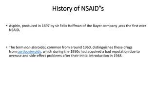 Non steroidal anti inflamatory drugs final presetation.pptx