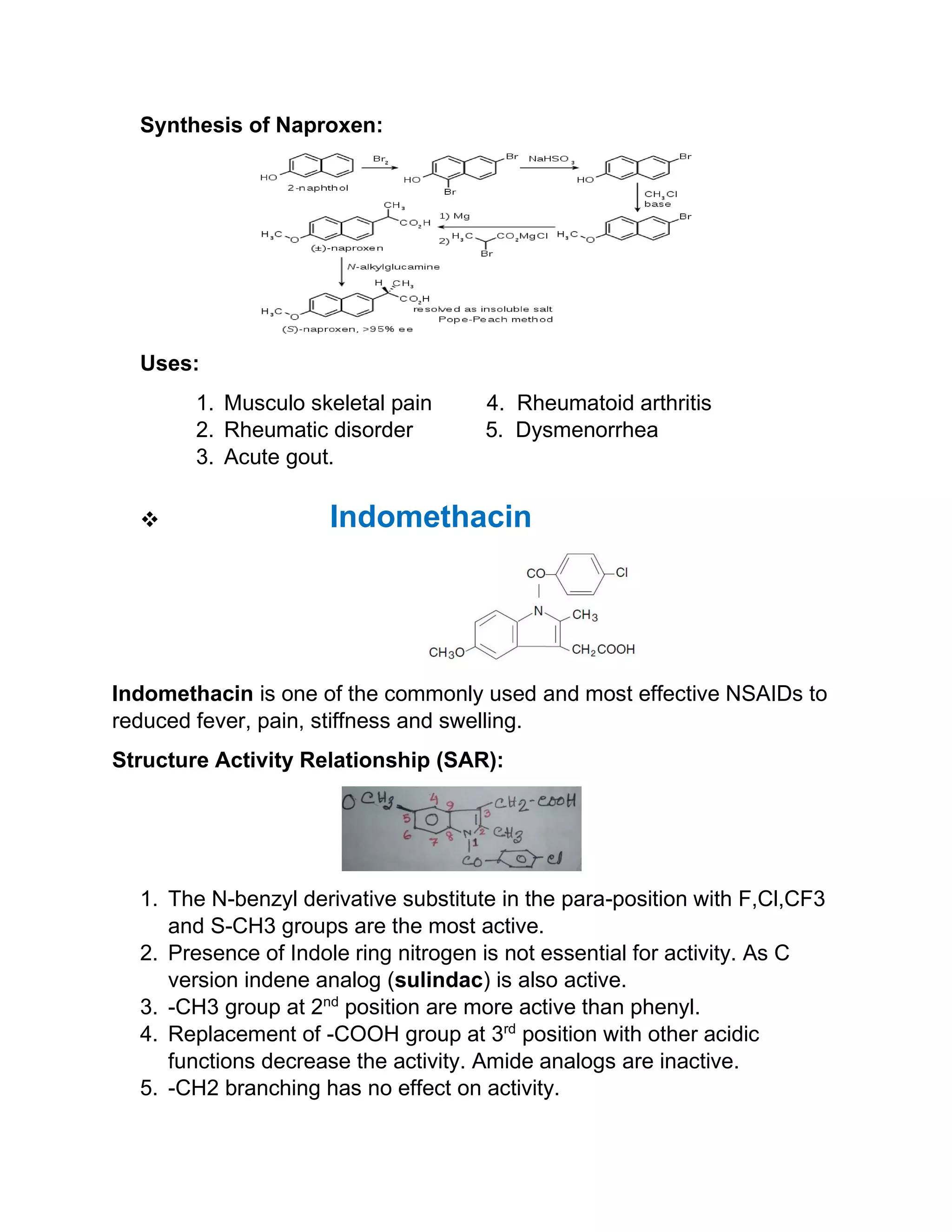 Non-steroidal anti-inflammatory drugs (NSAID) | PDF