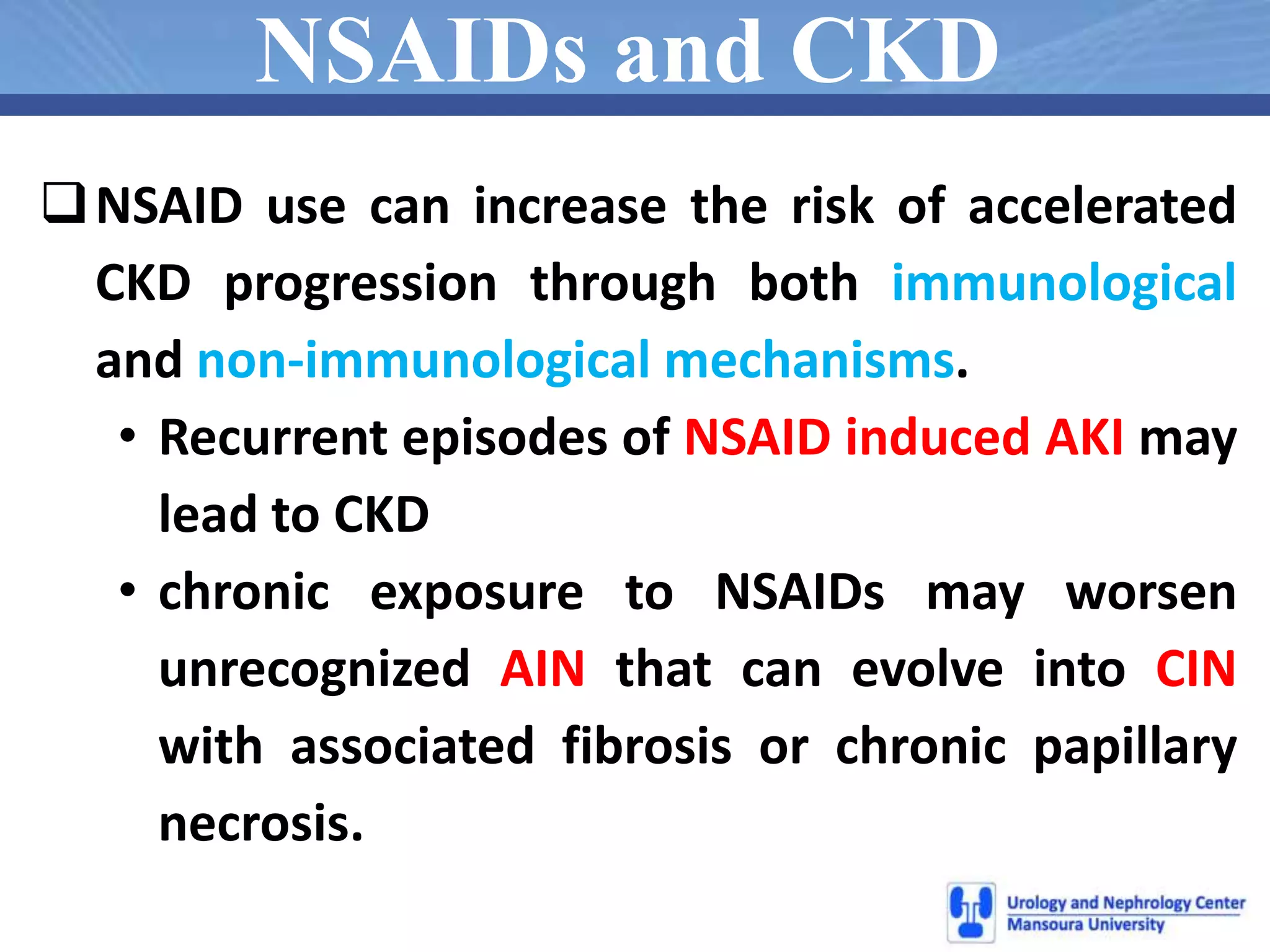 Non steroidal (NSAIDs) and the kidney ppt | PPTX