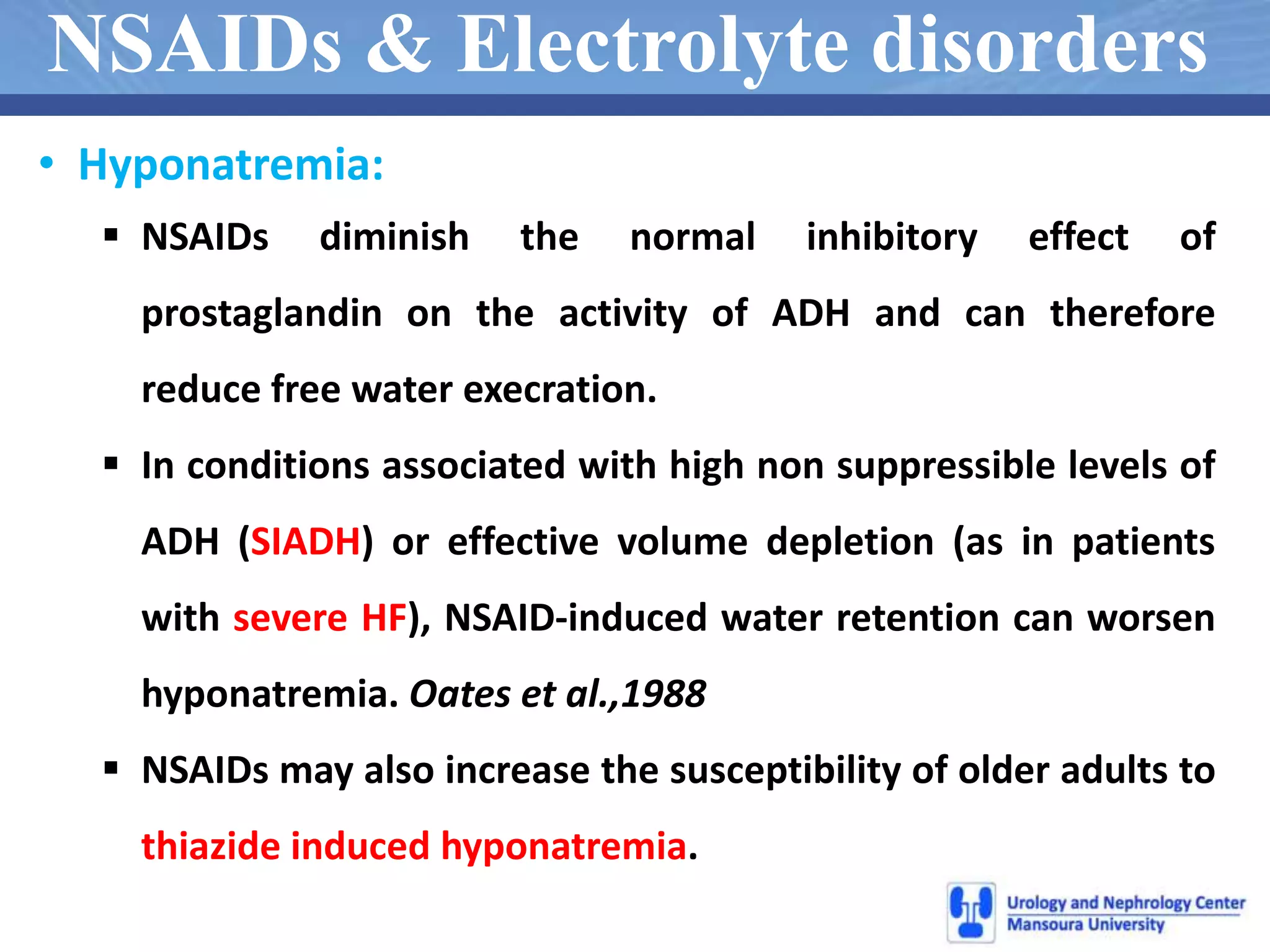 Non steroidal (NSAIDs) and the kidney ppt | PPTX