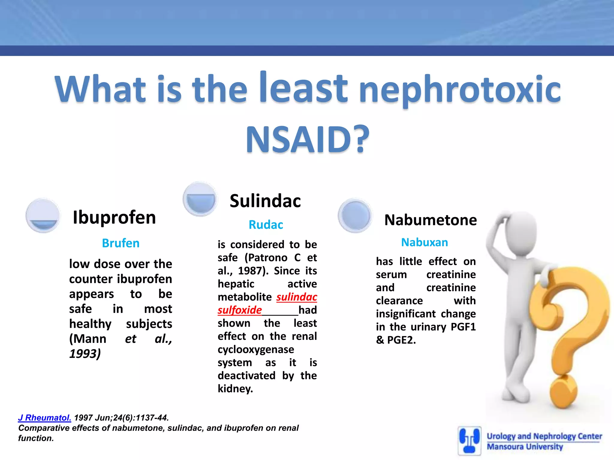 Non steroidal (NSAIDs) and the kidney ppt | PPTX