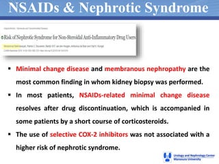 Non steroidal (NSAIDs) and the kidney ppt | PPTX