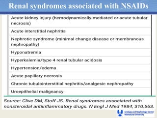 Non steroidal (NSAIDs) and the kidney ppt | PPTX