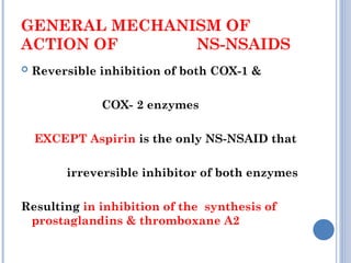 NSAIDS ppt.ppt analgesics used in humans | PPT