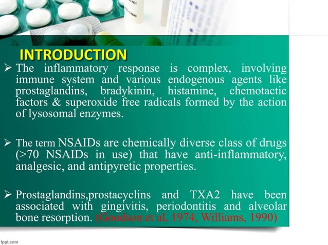NSAIDs in Periodontology | PPTX | Chemistry | Science