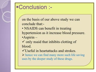 Nsaids slideshare NON STEROIDAL ANTI INFLAMMATORY DRUGS - CHEMISTRY | PDF