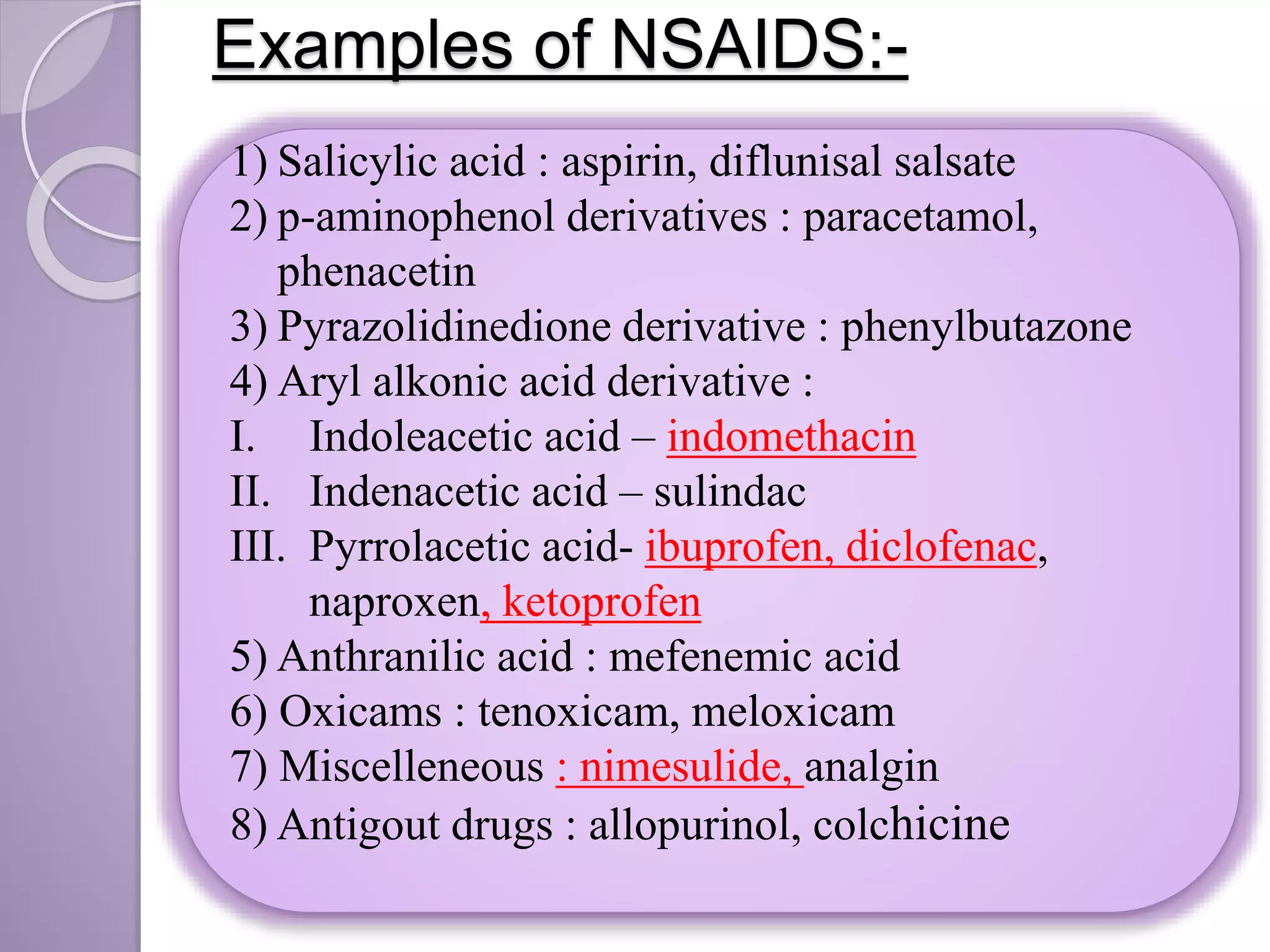 Nsaids slideshare | PPTX