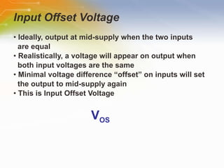 Op-Amp Basics Part II (Parameters) | PPT