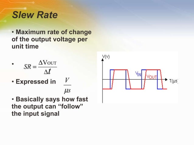 Op-Amp Basics Part II (Parameters) | PPT