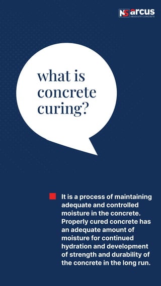 NS ARCUS Moist Curing Method | PDF