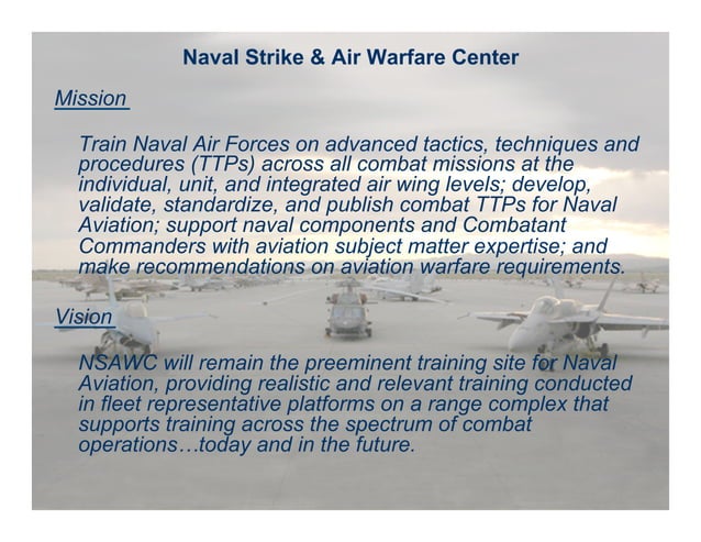 Nsawc command brief_jul_14 | PDF | Defense Industry | Industries