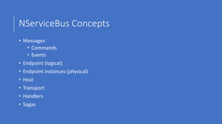 NServiceBus in Azure - A Right Tool for the Web(Job)? | PPTX