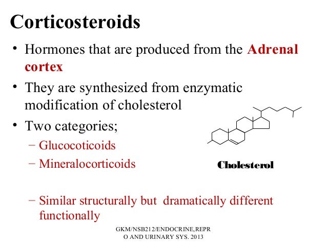 Mineralocorticoids & glucocorticoids