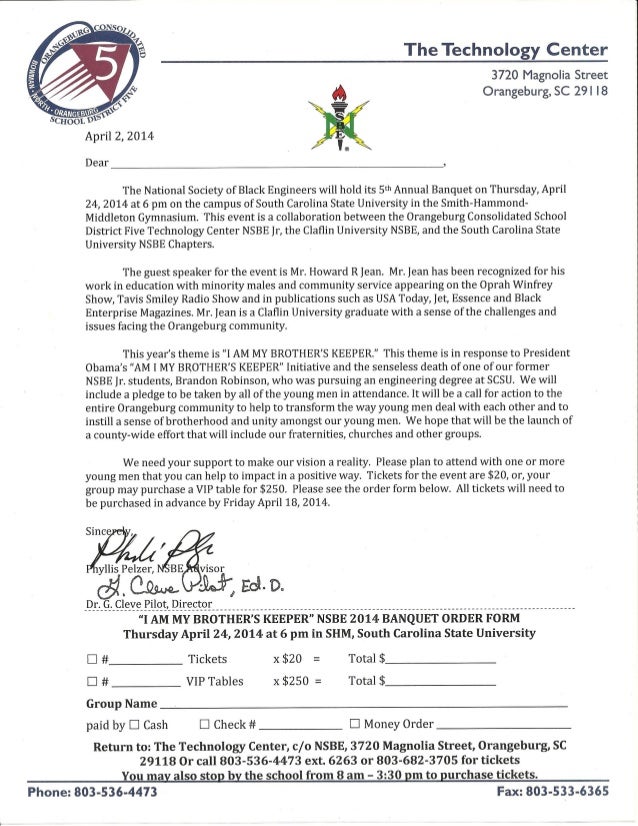 Banquet Invitation Letter