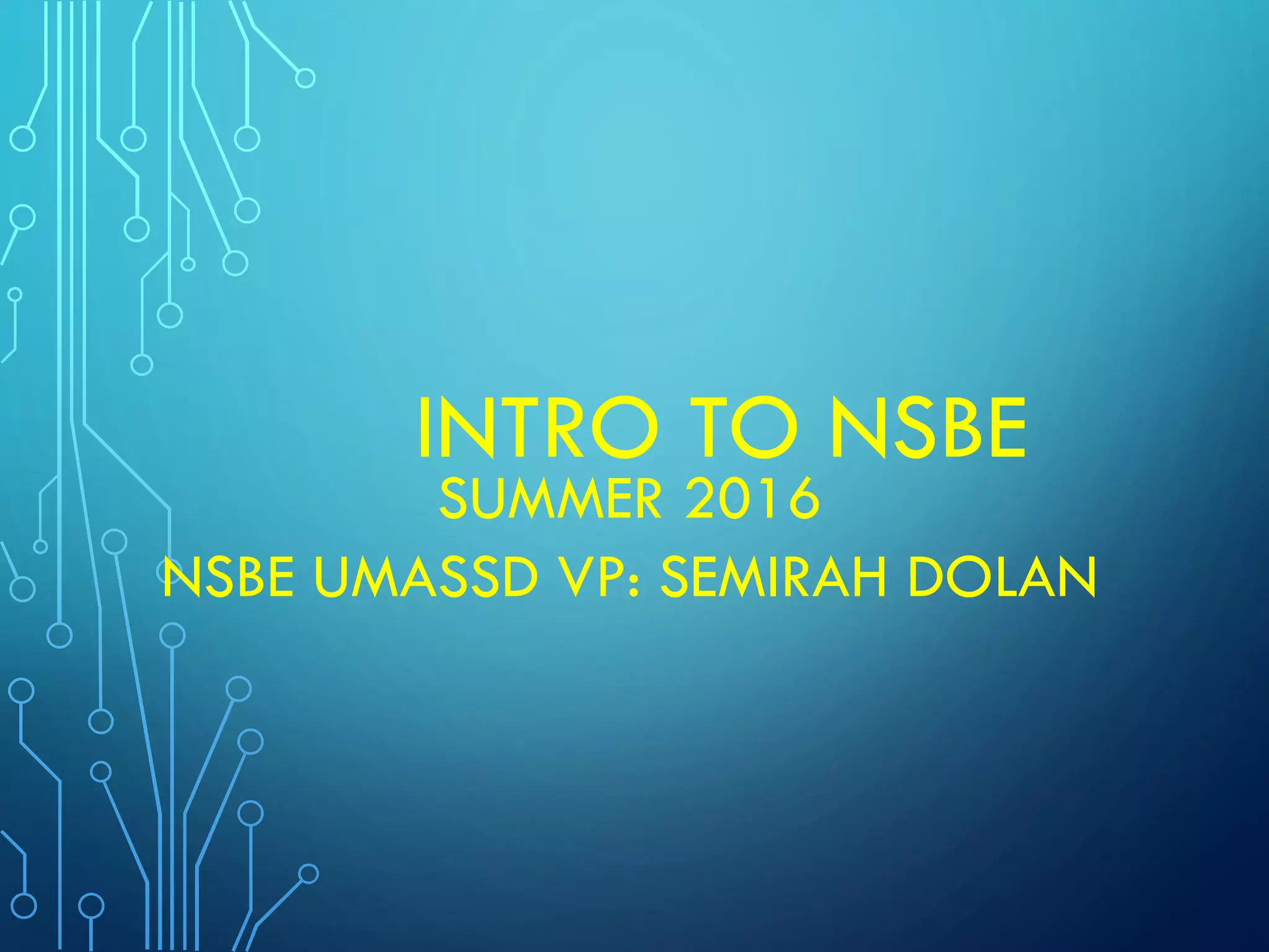 Intro to NSBE | PDF