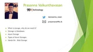 Introduction to Azure Storage | PPT