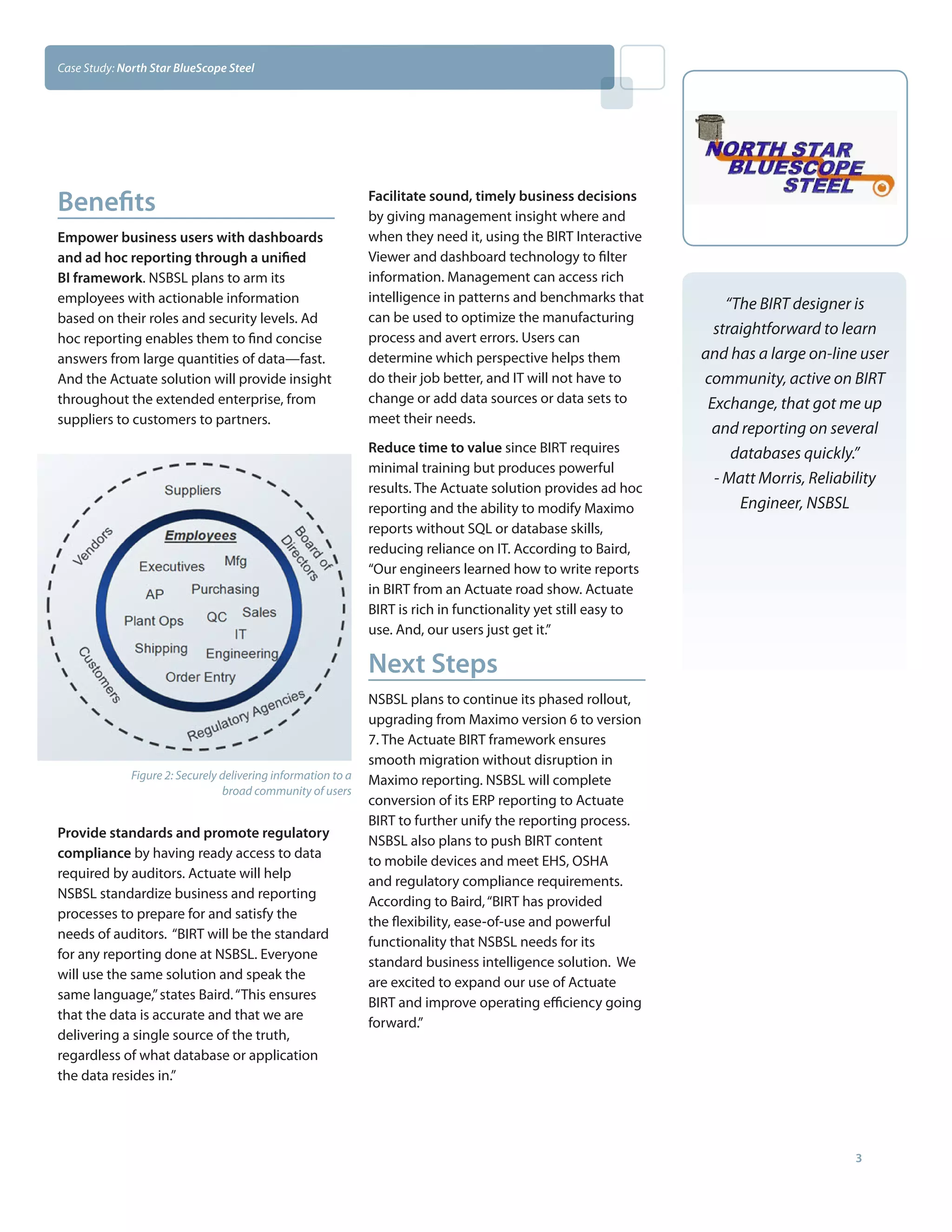 Northstar Bluescope Steel Maximo BIRT Case Study | PDF