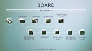 Raspberry Pi3 with Python for Internet of Things - Khalis Sofi & Sasmitoh RR | PPT