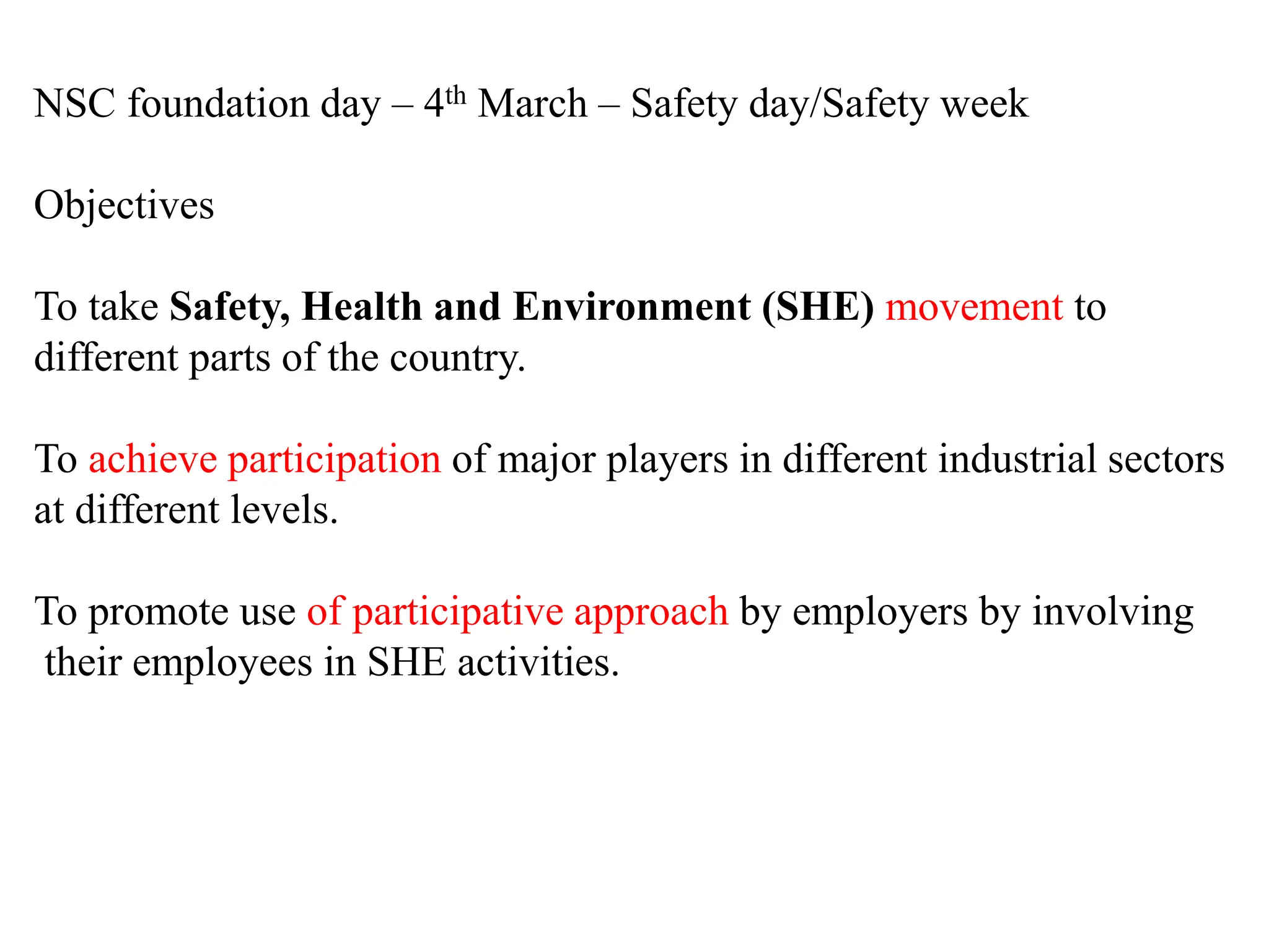 National safety council from India and safety | PPTX