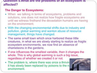 The ecosystem | PPTX