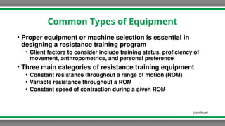 Resistance exercise technique for athletes | PPTX