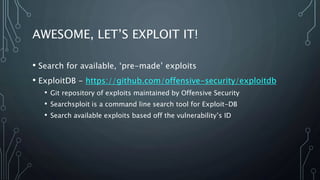 Nous Sommes Cyber - HTB Blue | PPT