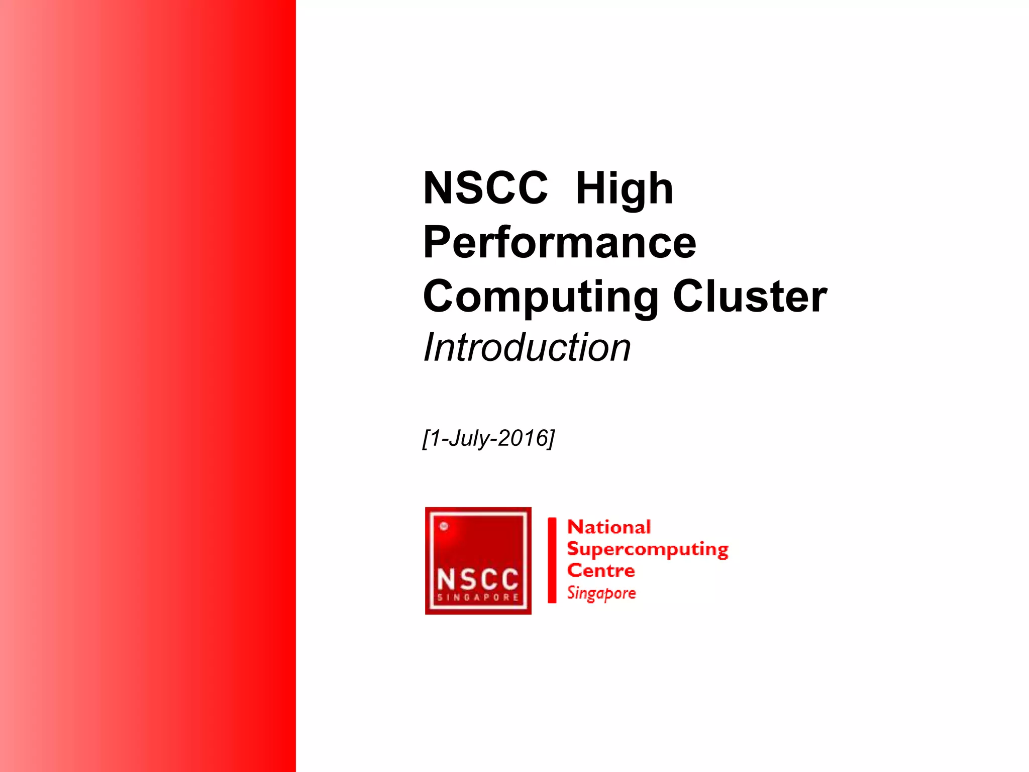 NSCC Training Introductory Class | PPTX