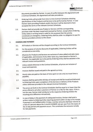 Nscglobal ENC agreement | PDF