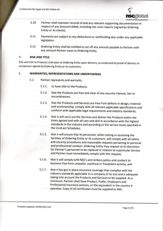 Nscglobal ENC agreement | PDF