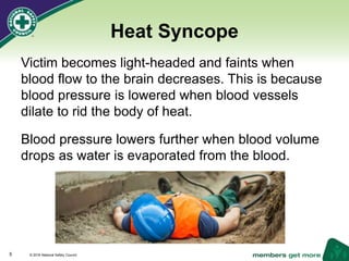 NSC Heat Related Illness Summer Safety Talk Presentation | PPTX