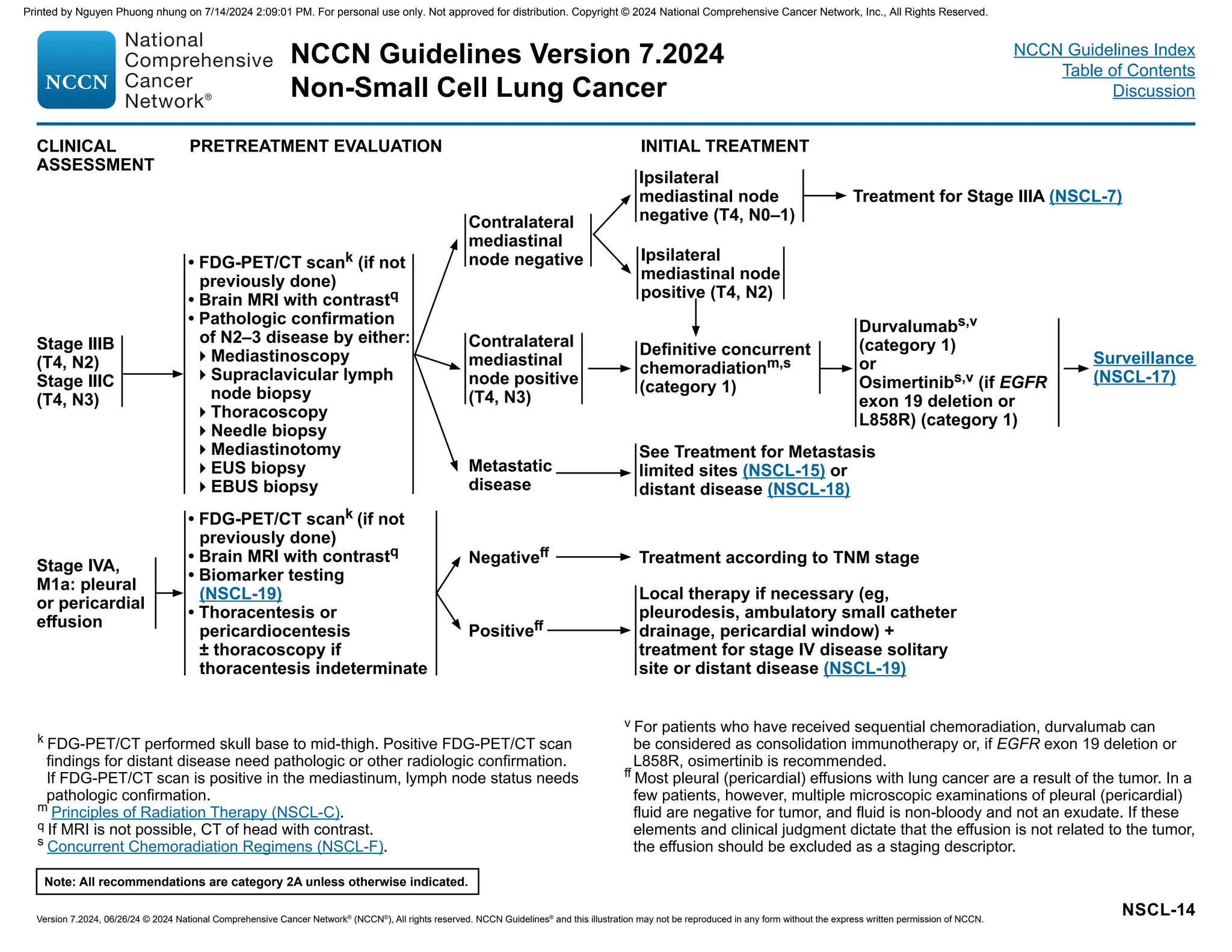NCCN CLINICAL PRACTICE GUIDELINE IN ONCOLOGY | PDF | Lung and Respiratory Health | Diseases and ...