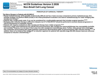 NCCN Guidelines lung Cancer Version 2.2026