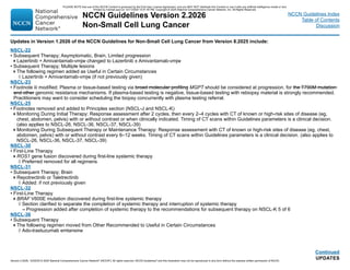 NCCN Guidelines lung Cancer Version 2.2026