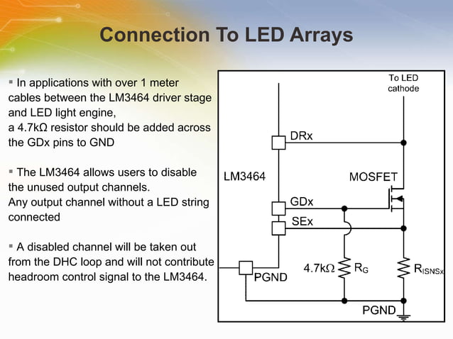 An Introduction to LM3464 LED Driver with Dynamic Headroom Control | PPT