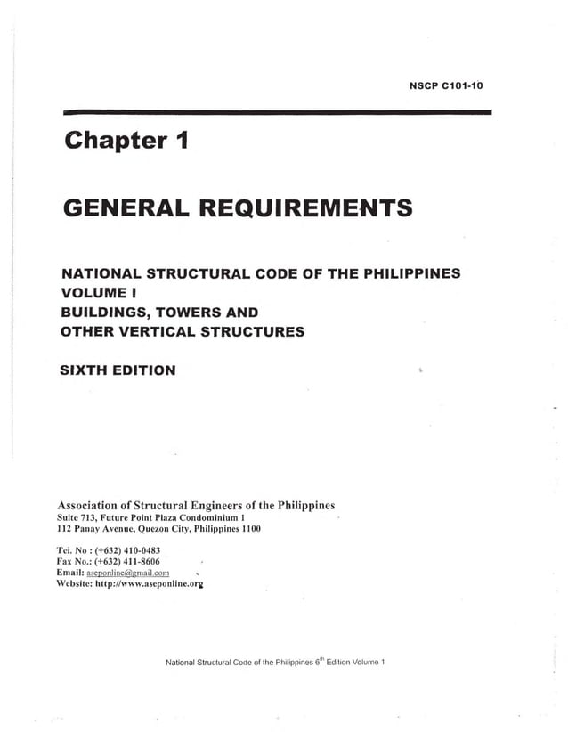 NSCP 2010 , Volume 1 | PDF