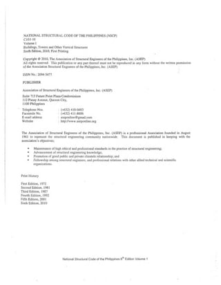 NSCP 2010 , Volume 1 | PDF