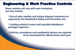 NSC PP 18-108 Bloodborne pathogens in the workplace | PPT | Blood ...
