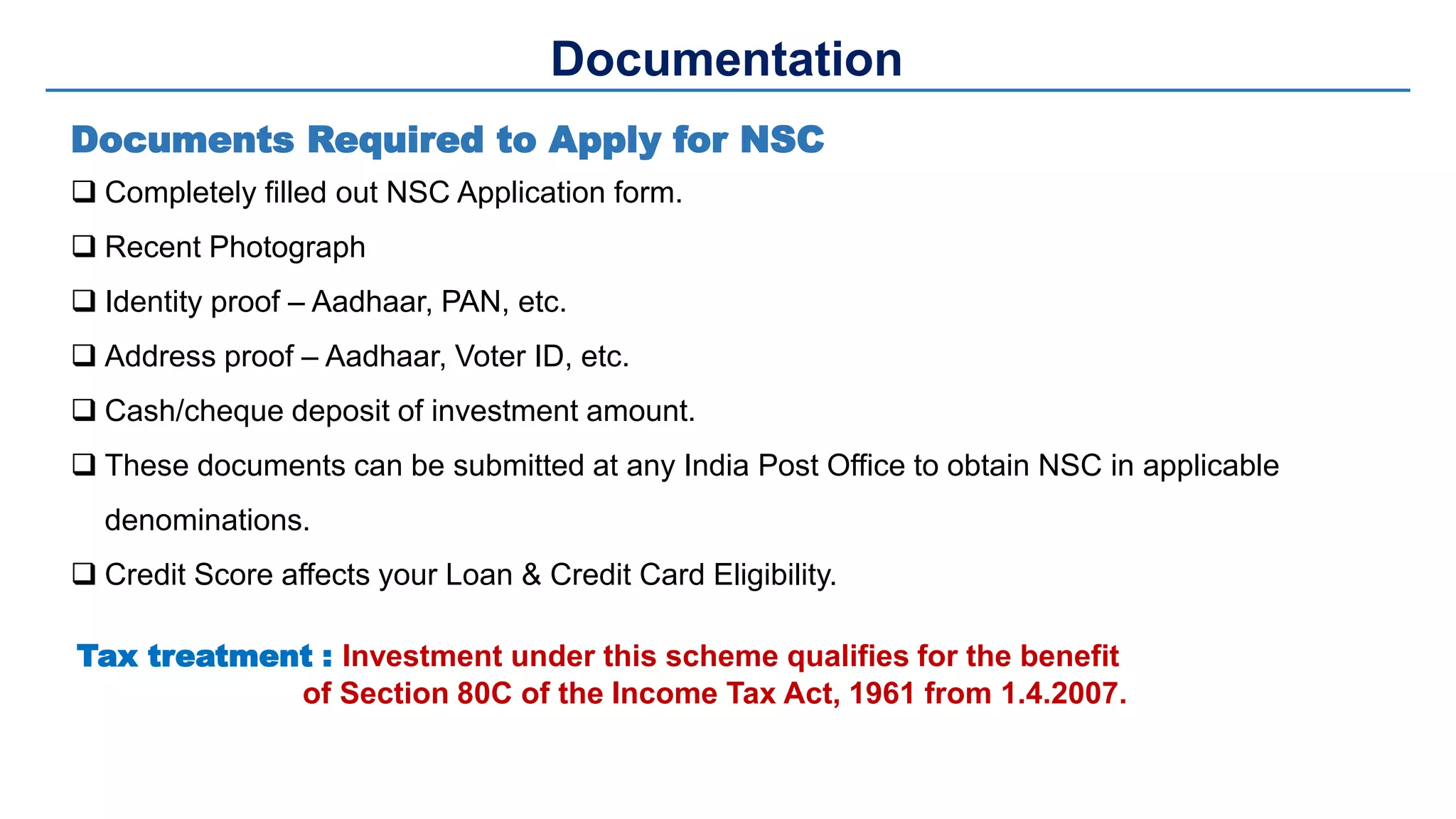 ET FINPRO presentation on NSC & SCSS | PPT