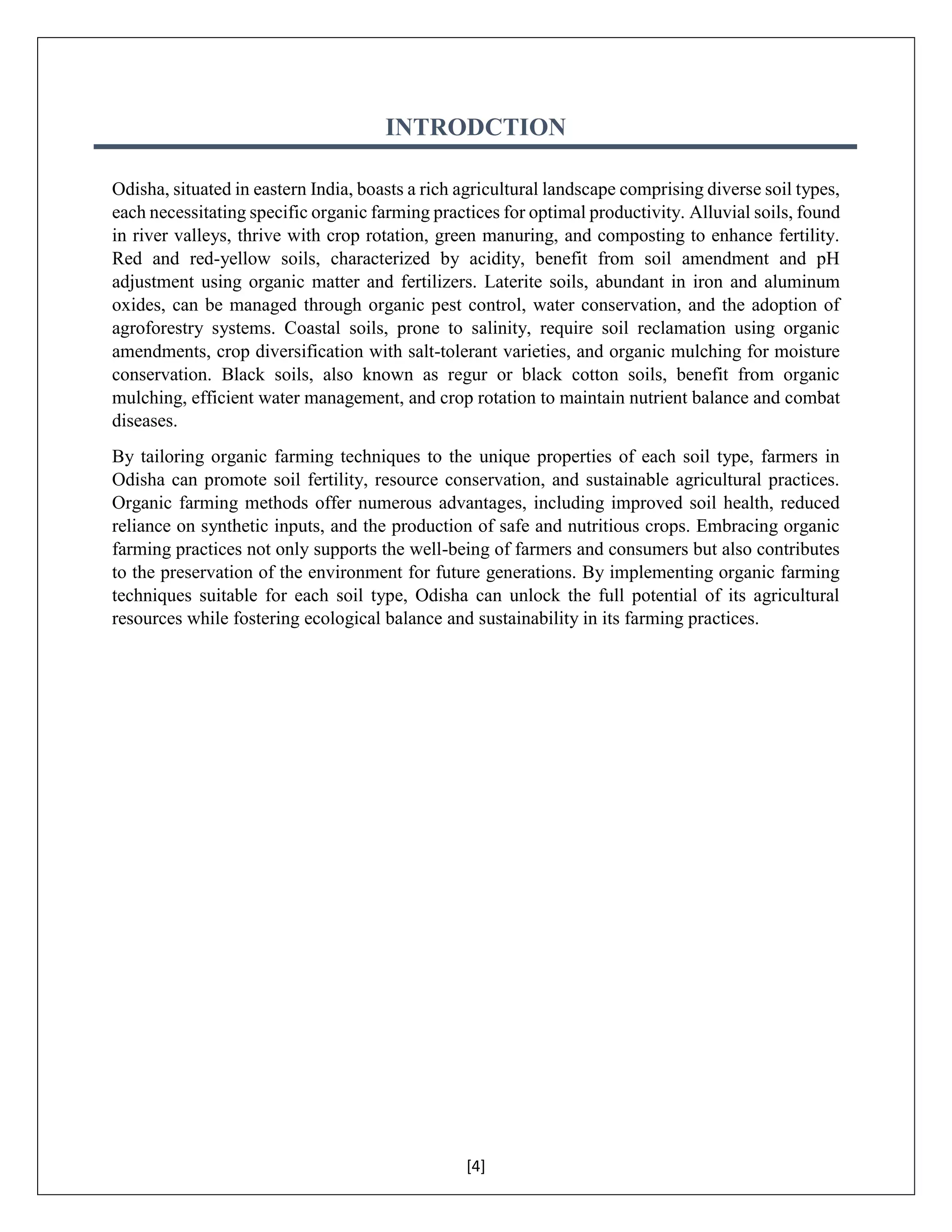 Different Types Of Soils In Odisha And What Type Of Organic Farming Can ...