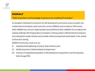 NSDC Schemes government schemes by MSDE. | PPTX