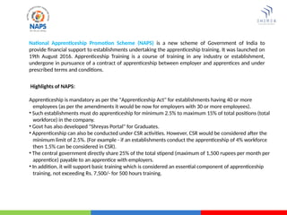 NSDC Schemes government schemes by MSDE. | PPTX
