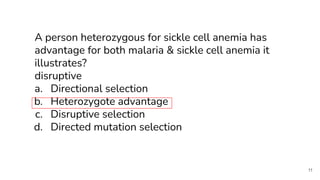 Evolution- Natural selection and Genetic Drift and modes of natural ...